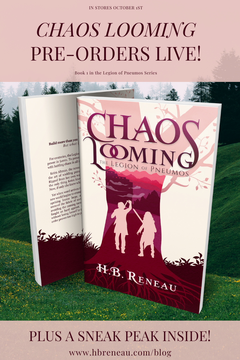Chaos Looming Pre-orders Live! - H.B. Reneau - Plus a sneak peek!